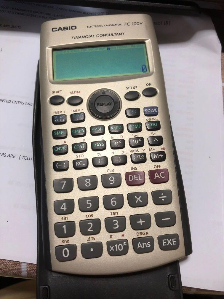 Casio Financial Consultant calculator, Computers & Tech, Office ...