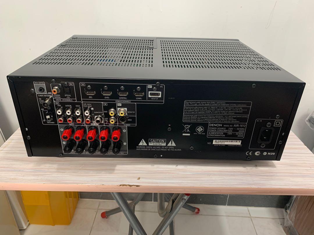 Denon Avr 1612, 音響器材, Soundbar、揚聲器、藍牙喇叭、耳擴 - Carousell
