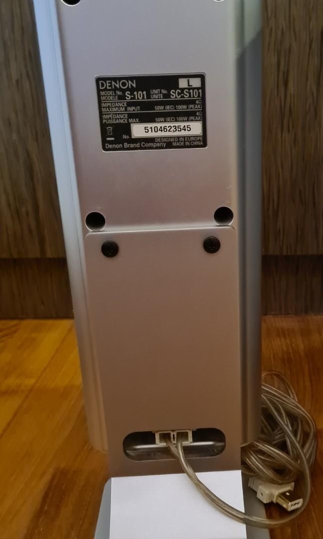 Denon S-101 Subwoofer and Speakers, Audio, Soundbars, Speakers ...