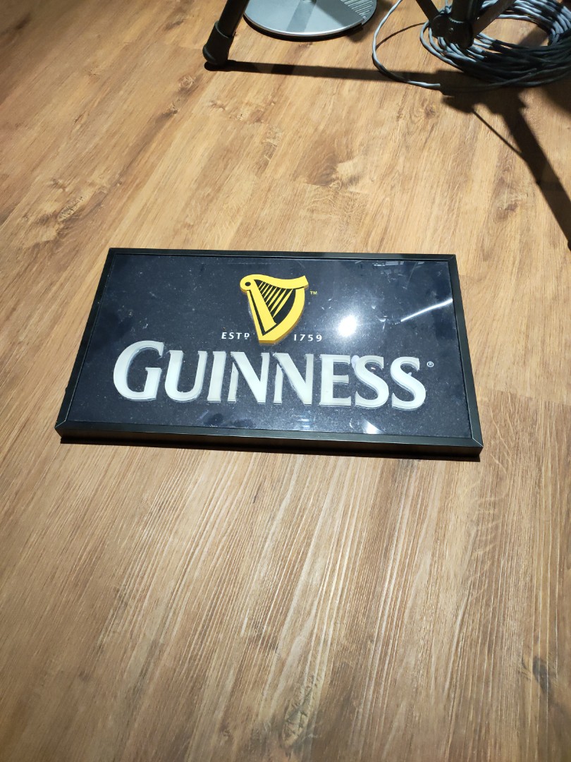 Guinness light signage, Furniture & Home Living, Home Decor, Vases ...