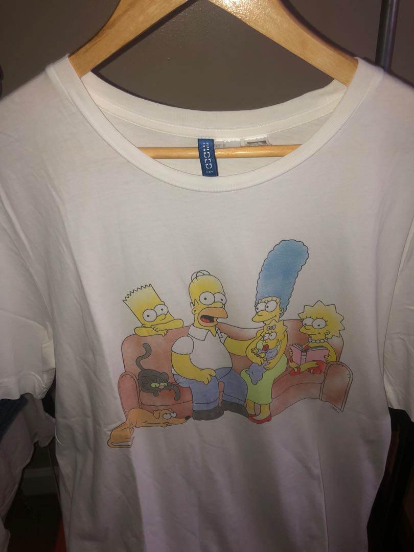 H&M The Simpsons, Men's Fashion, Tops & Sets, Tshirts & Polo Shirts on ...