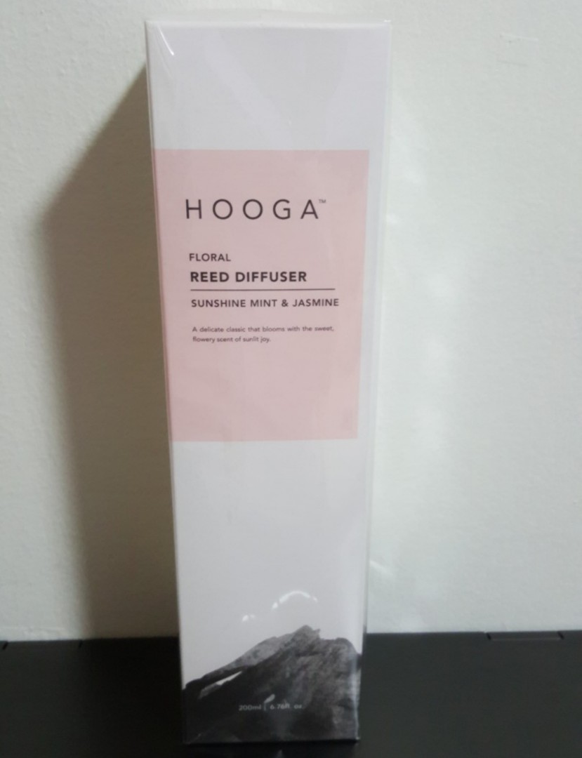 Hooga Reed Diffuser - Sunshine mint & Jasmine, Furniture & Home Living ...