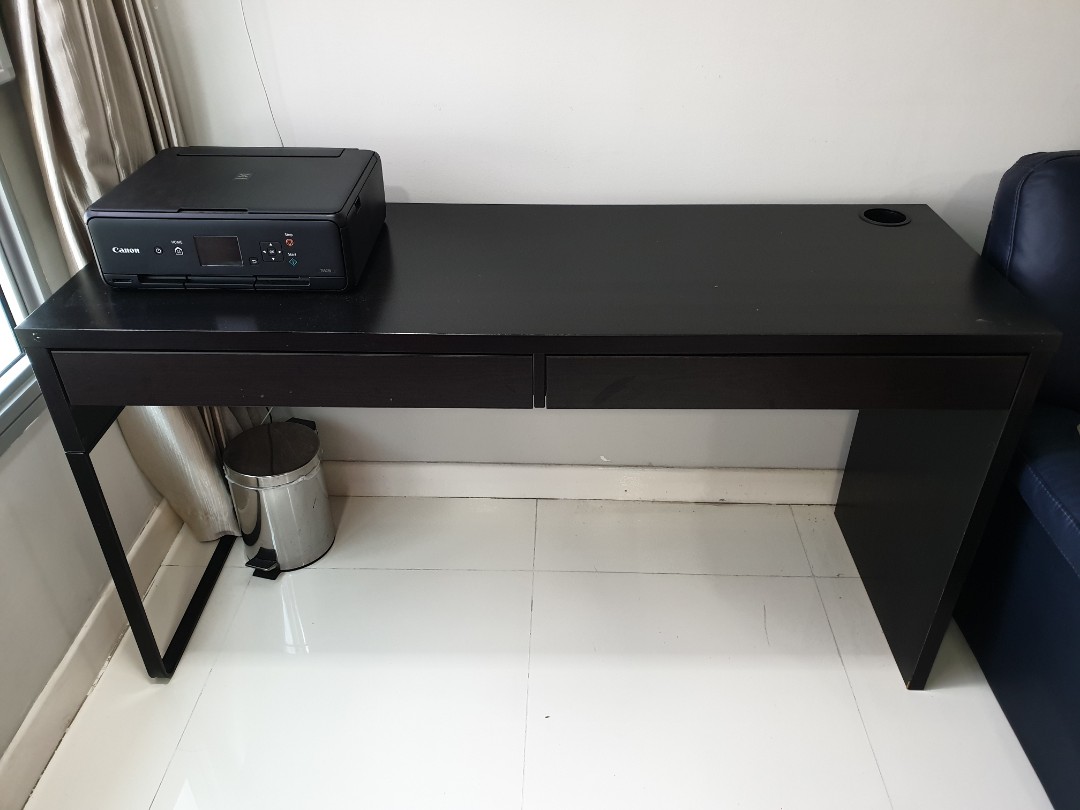 IKEA computer table / desk with drawers, Furniture & Home Living ...