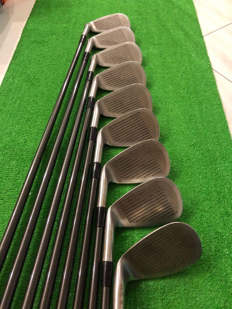 JDM Team Diawa 252co-01 Titanium Face Cavity Backed Irons (With R Flex ...