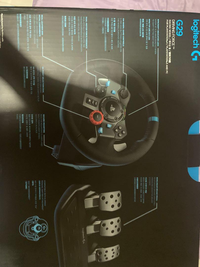 Logitech G29 steering wheels with shifter, Video Gaming, Gaming ...