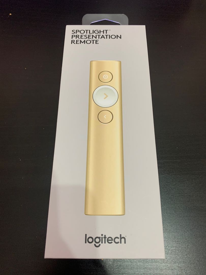 Logitech Spotlight Presentation Remote Gold, TV & Home Appliances, TV ...