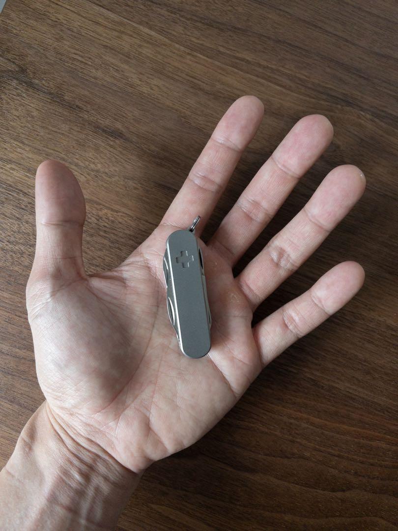 Made in Germany, Custom Titanium Victorinox Rambler SAK with titanium ...