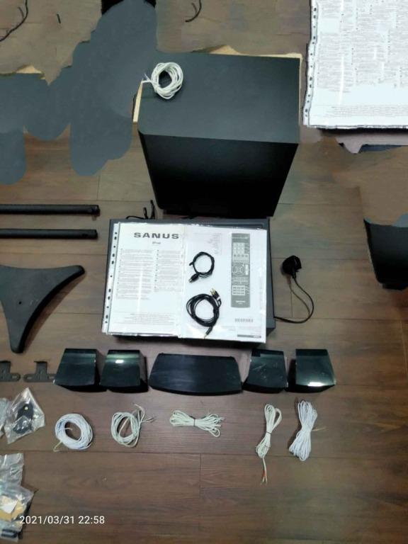 Onkyo HT-R395 with speaker stand & wall mounts, Audio, Soundbars ...