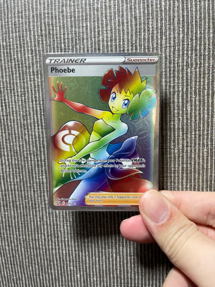 Pokemon Card phoebe battle styles hyper rare 175/163, Hobbies & Toys ...