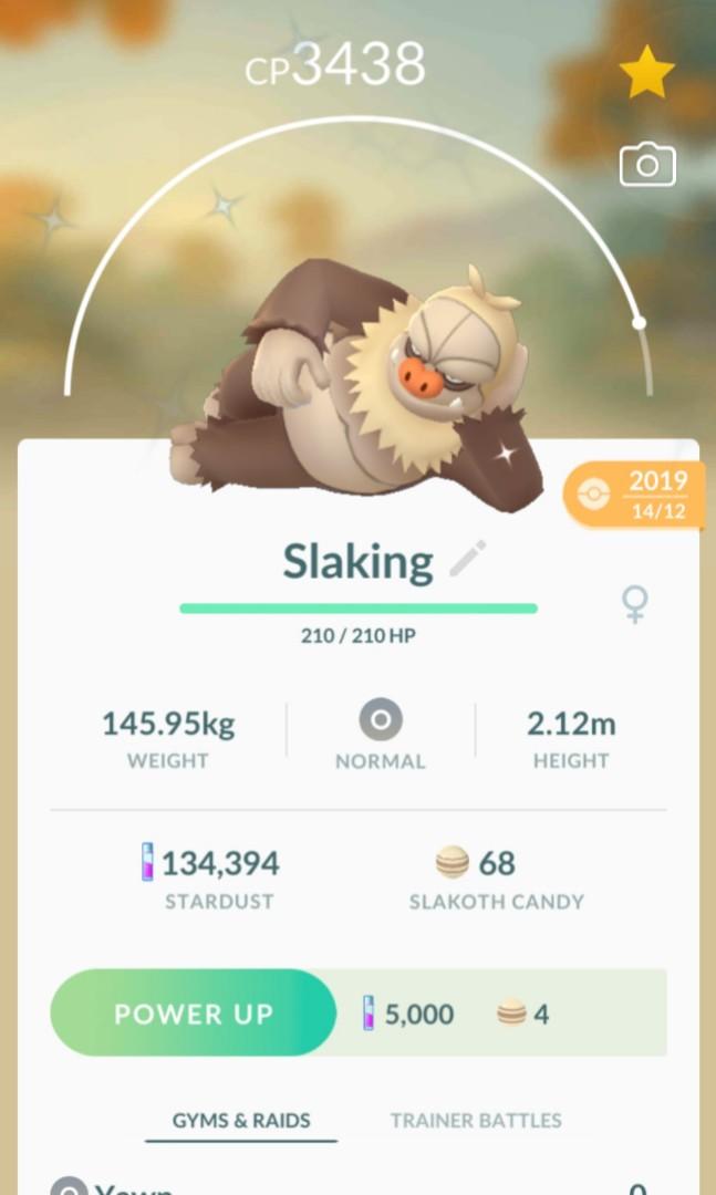 Pokemon go shiny slaking, Video Gaming, Video Game Consoles, Others on ...
