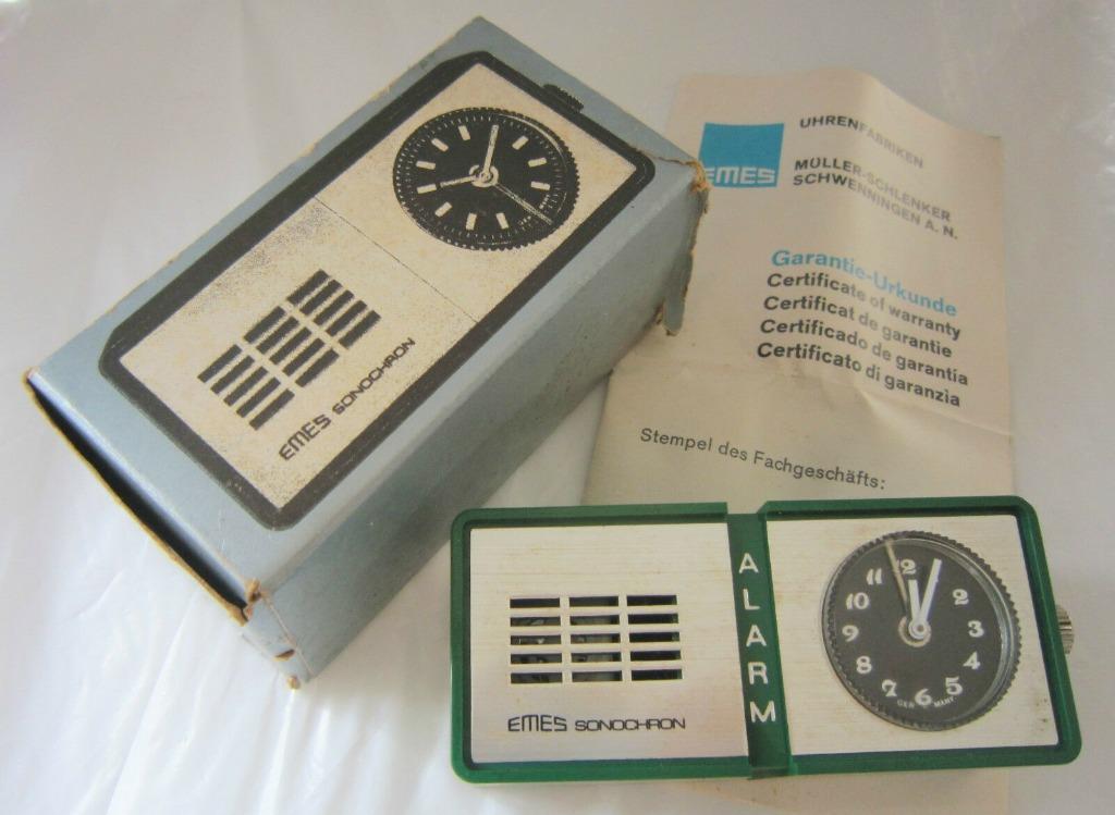 Rare Alarm Clock, Travel Alarm Clock, Table Alarm Clock by EMES ...