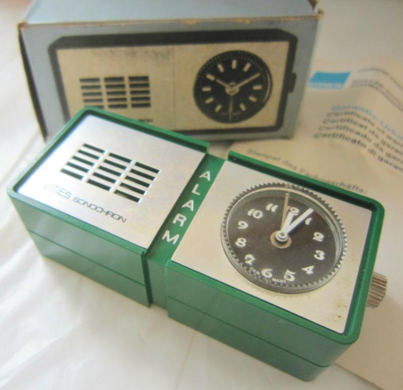 Rare Alarm Clock, Travel Alarm Clock, Table Alarm Clock by EMES ...