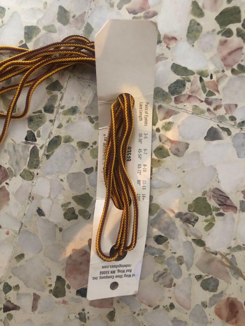 Red wing safety boot laces, Men's Fashion, Footwear, Boots on Carousell