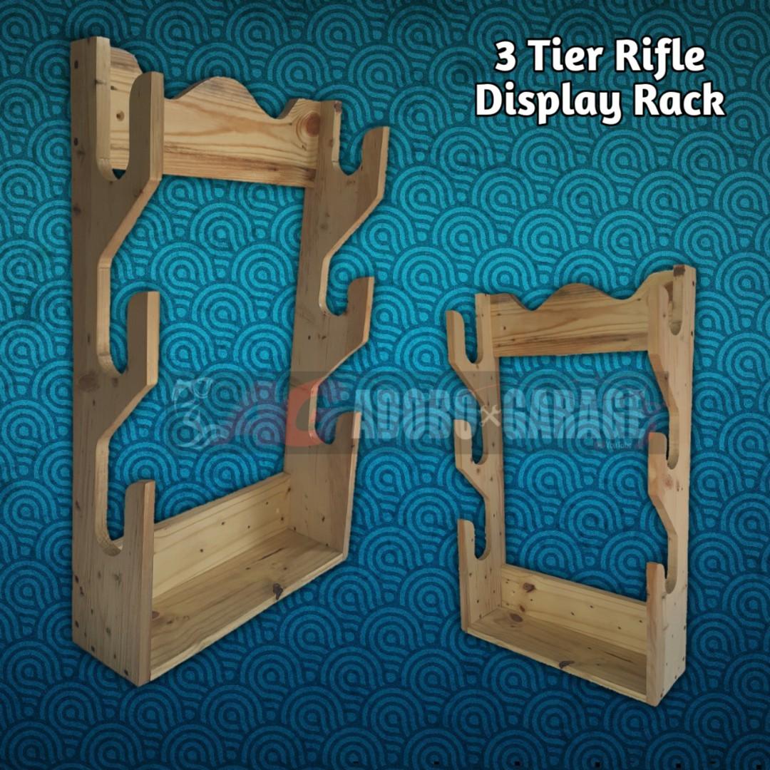 Rifle Display Rack 3-Tier, Sports Equipment, Other Sports Equipment and ...