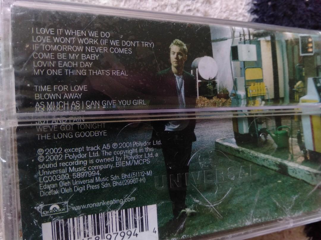 Ronan Keating-Destination-Album-Casette-Brand New-, Hobbies & Toys ...