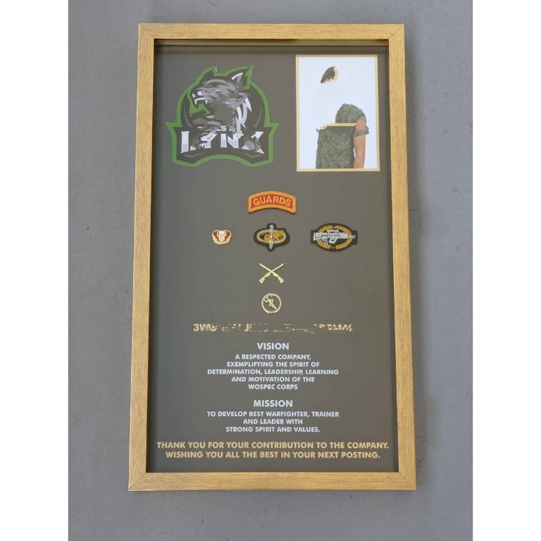 Specialist Cadet School Farewell Plaque- SCS - Army Navy Air Force SCDF ...