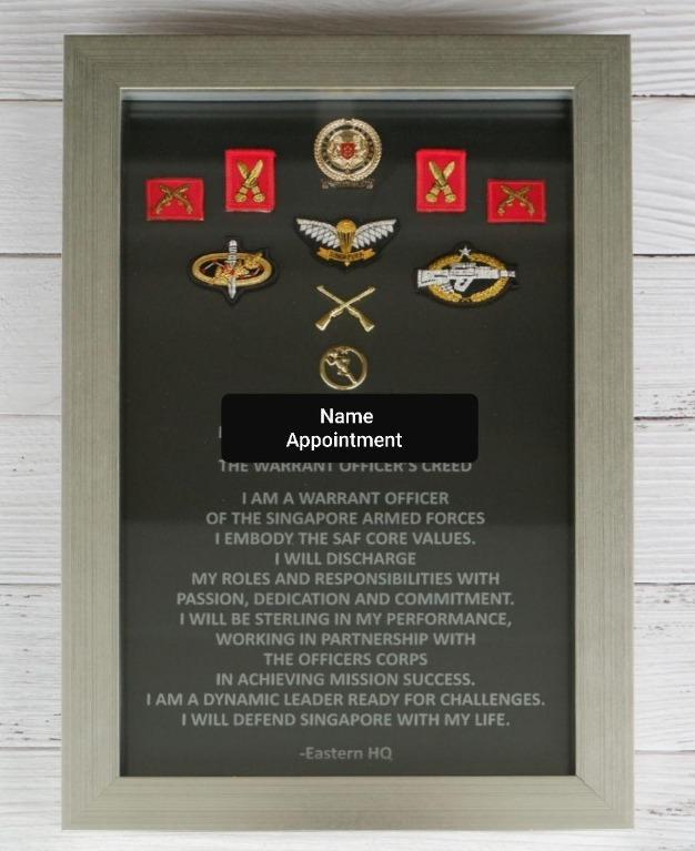 Specialist Cadet School Farewell Plaque- SCS - Army Navy Air Force SCDF ...