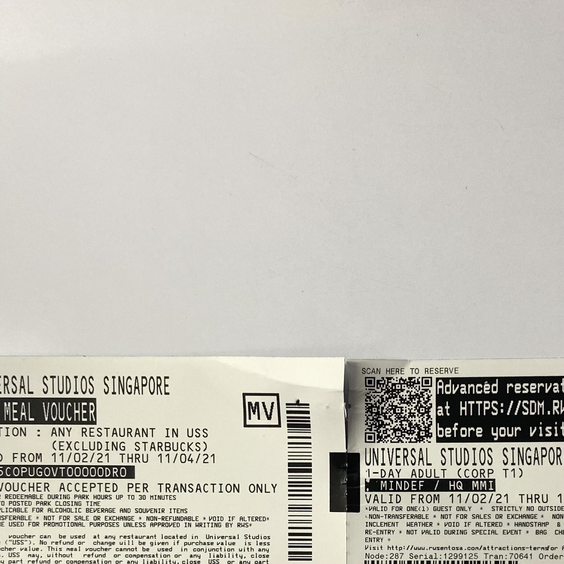 USS Ticket One day pass (any day), Tickets & Vouchers, Event Tickets on ...