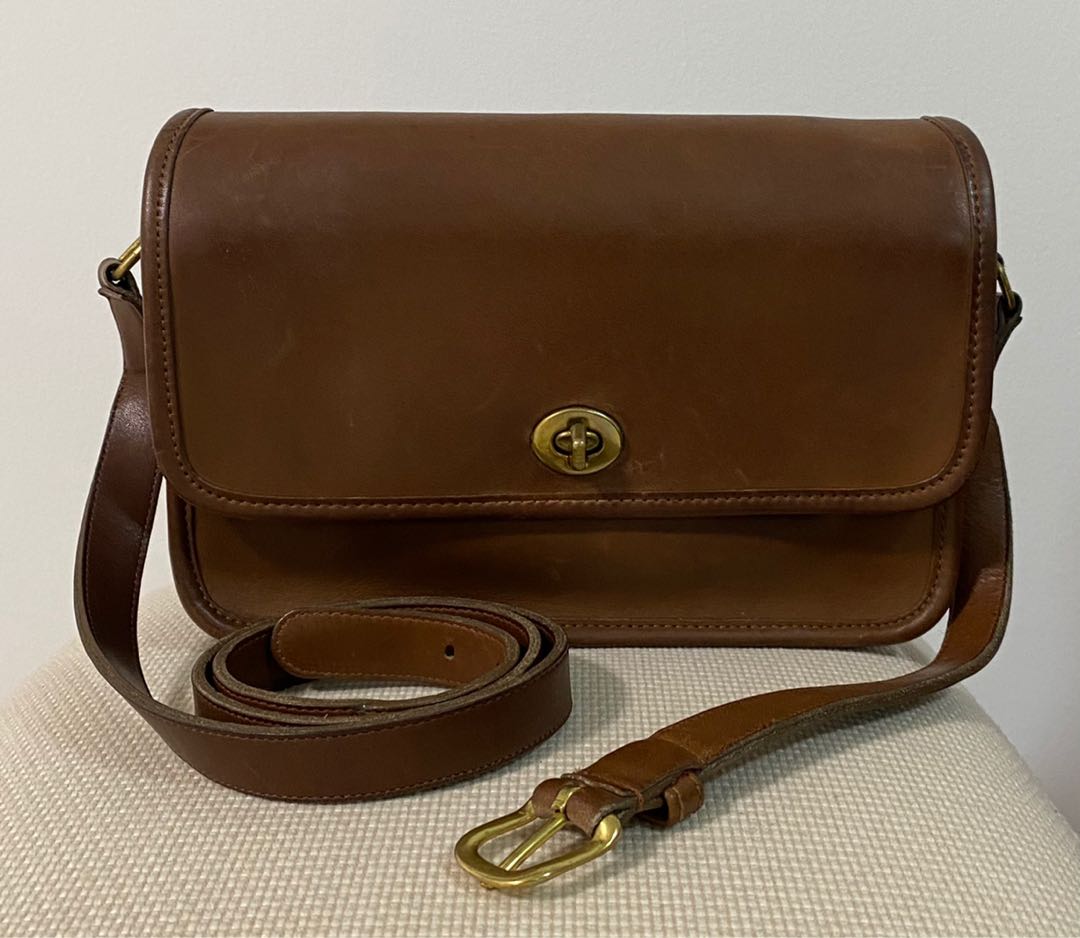 Vintage Coach Compartment Bag, Luxury, Bags & Wallets on Carousell