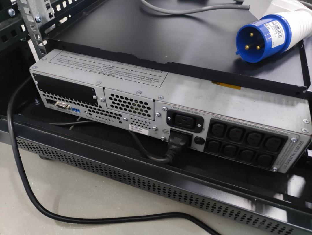 15U Server rack with APC UPS, Computers & Tech, Parts & Accessories ...