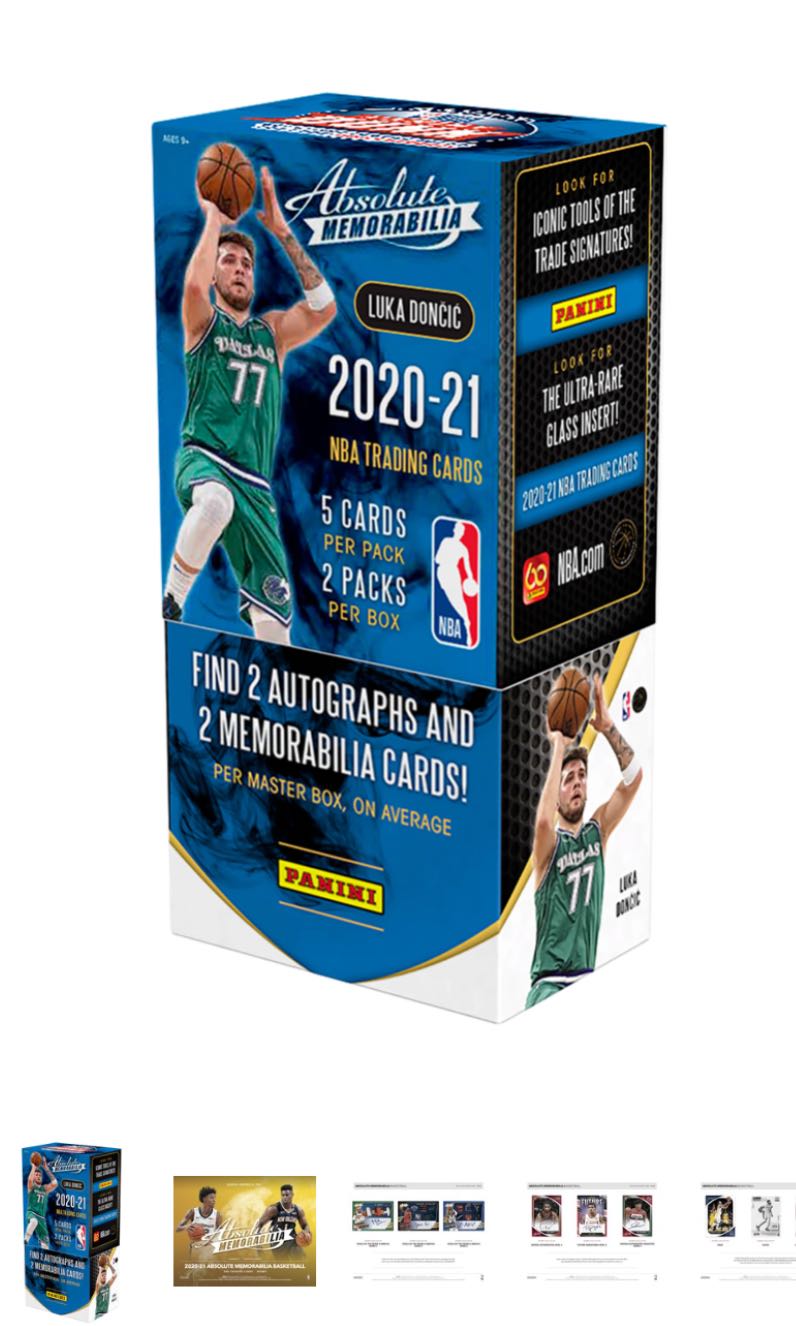 (Last box left ) Nba cards 2020-2021 nba panini absolute hobby box ...