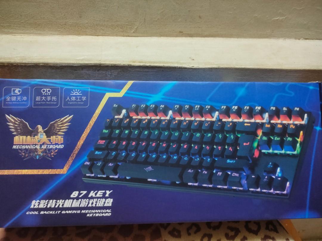 87 Keys Keyboard Blue Switch, Computers & Tech, Parts & Accessories ...