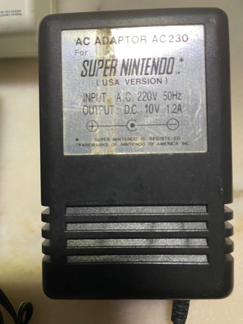 AC Adaptor Retro games original and power converter, Video Gaming ...
