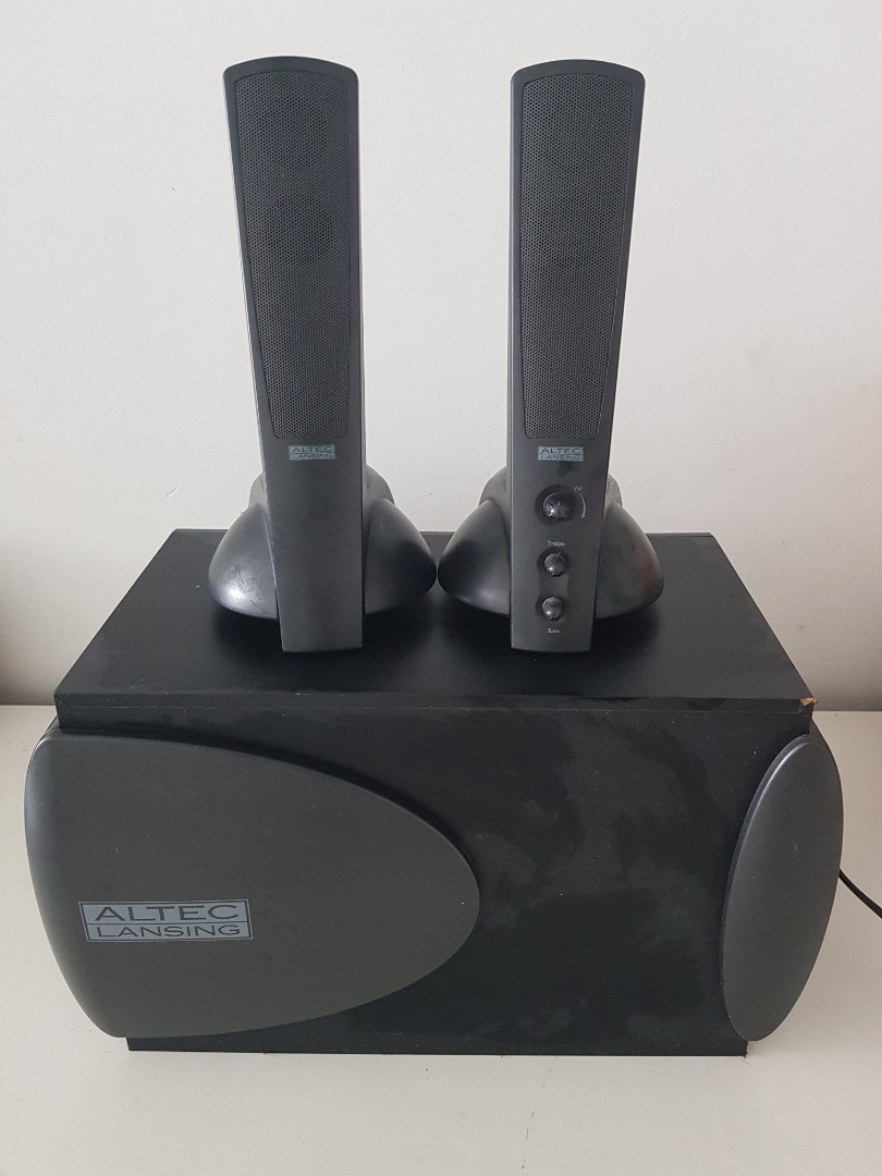 Altec Lansing Multimedia Computer Speaker System Powered Subwoofer ATP3 ...