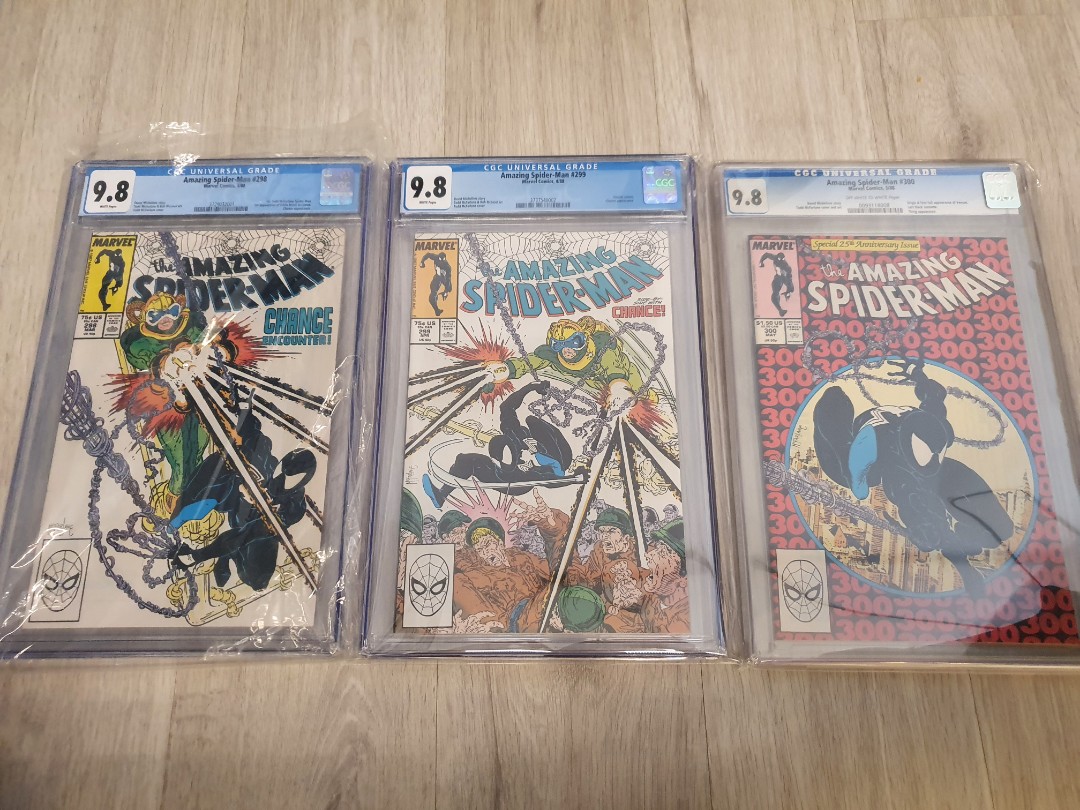 Amazing Spider-Man (ASM) 298, 299, 300 Todd Mcfarlane First Venom ...