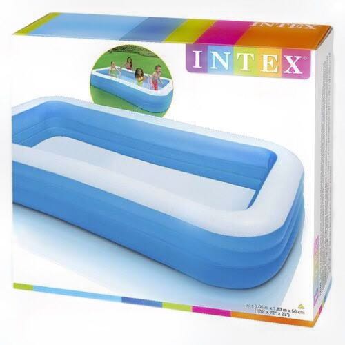Bestway/Intex Rectangular Inflatable Large Family Kids Swimming Pool 3 ...