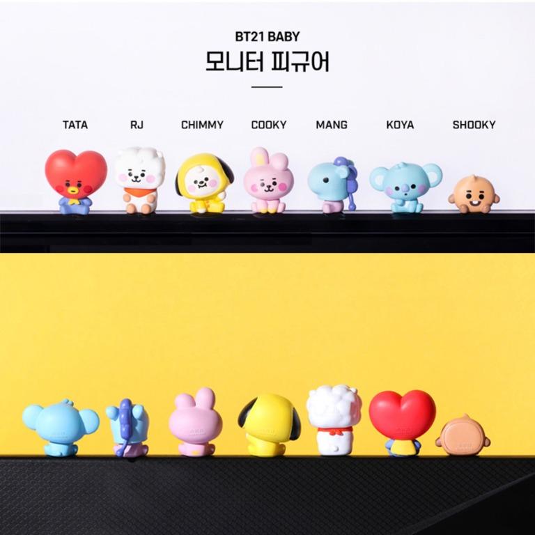 BT21 BABY 電腦螢幕公仔 Monitor Figure, 韓流 - Carousell