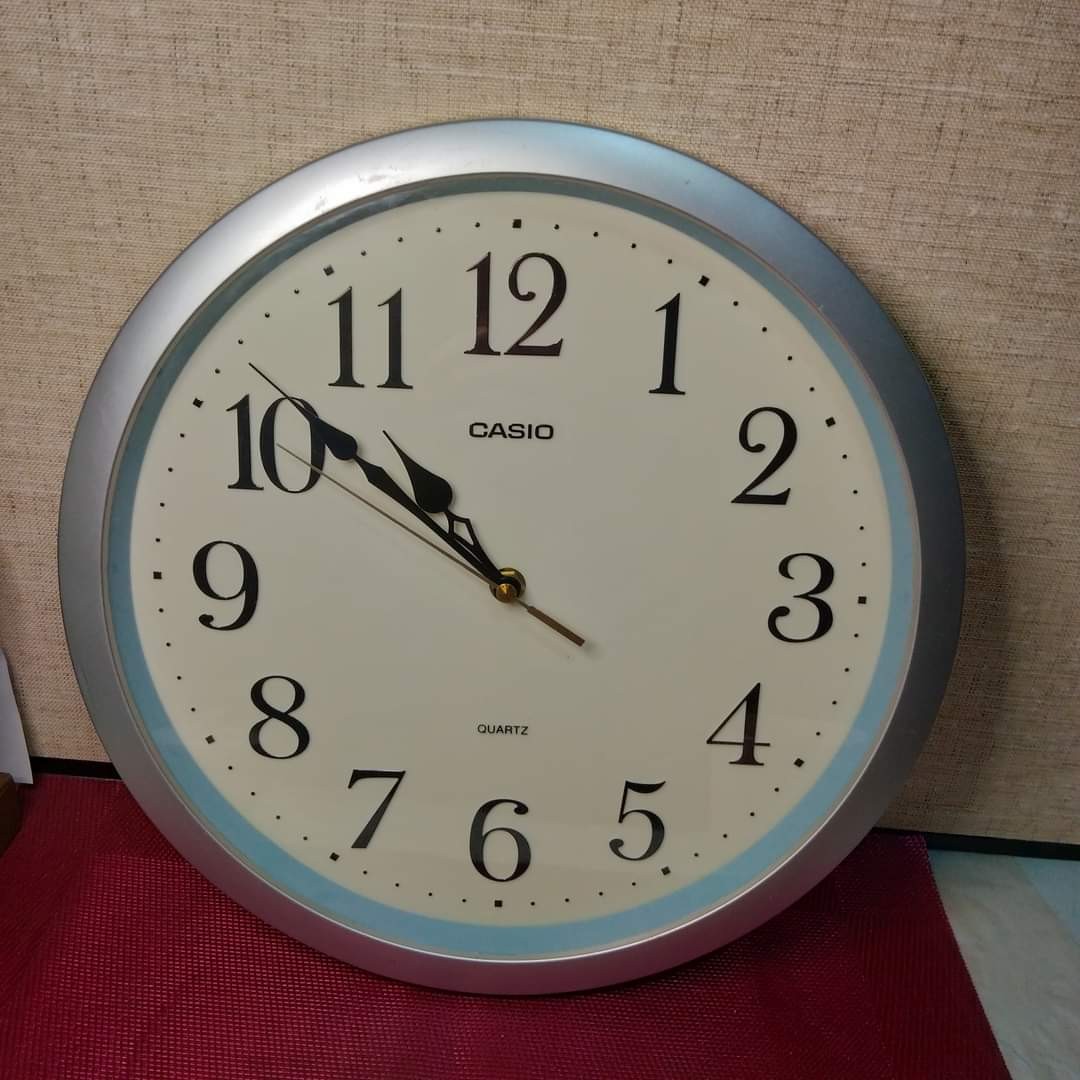 Casio wall clock, Furniture & Home Living, Home Decor, Clocks on Carousell