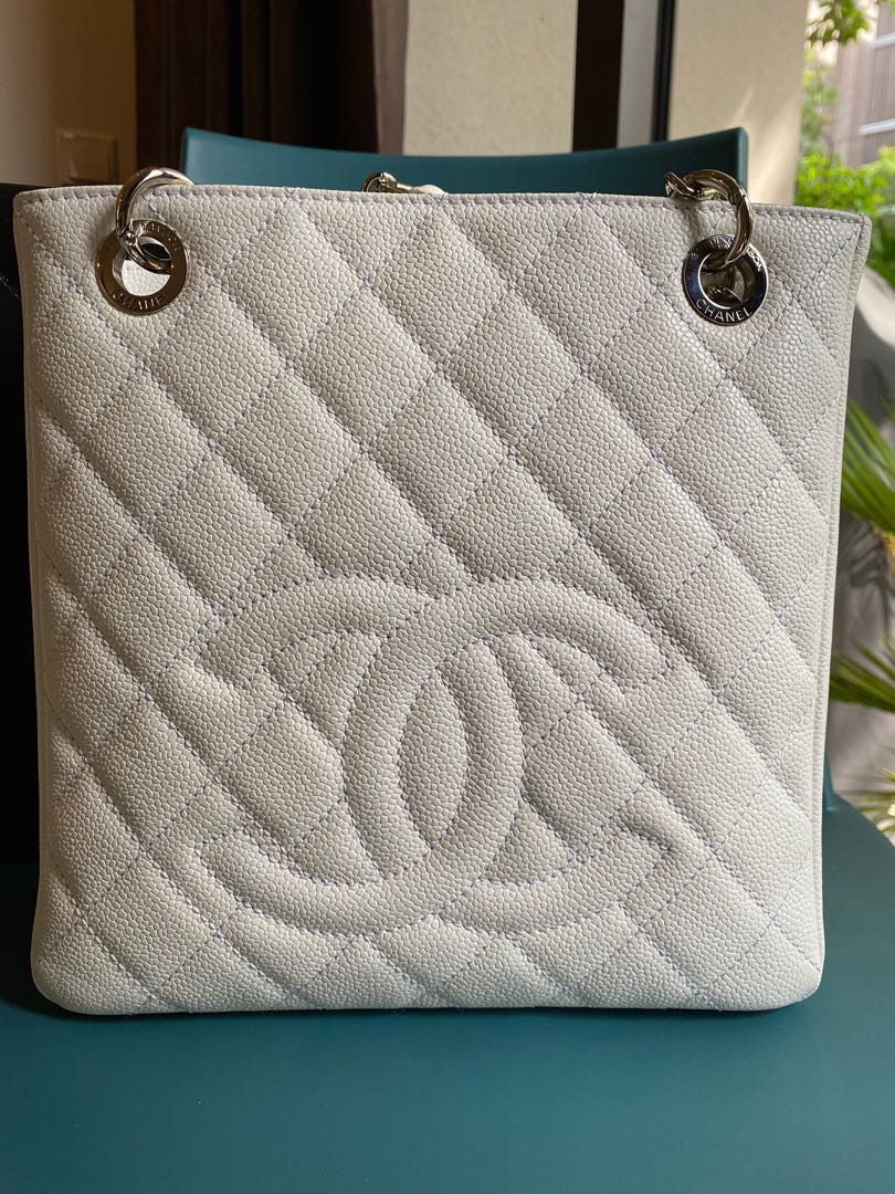 Chanel PST - Snow White, Luxury, Bags & Wallets on Carousell