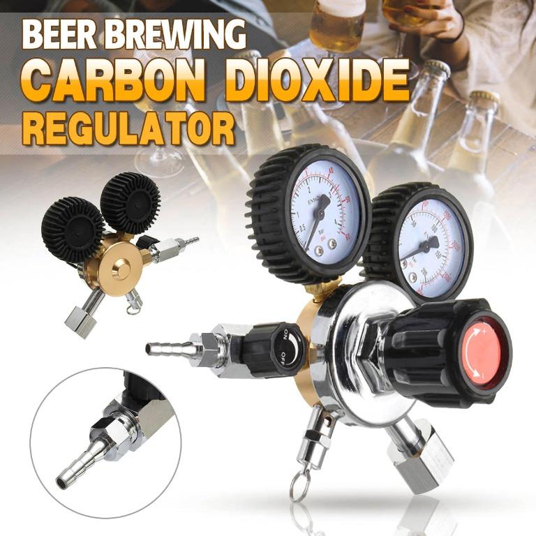 CO2 Regulator for Beer Brewing - Gas Bottle Regulator Carbon Dioxide ...