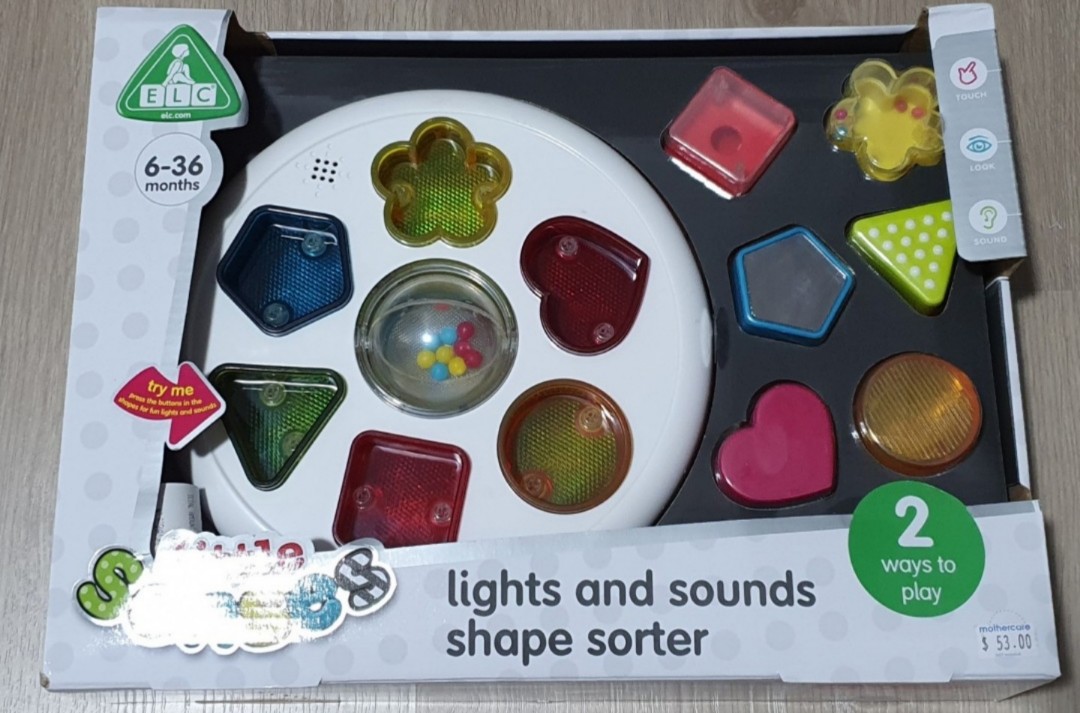 Early Learning Centre Little Senses Lights And Sounds Shape Sorter, Babies & Kids, Infant ...