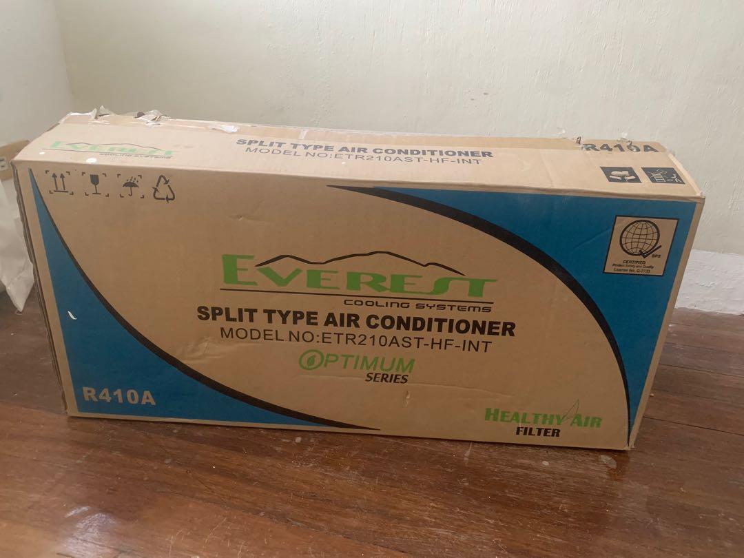 Everest Split type air conditioner, TV & Home Appliances, Air ...