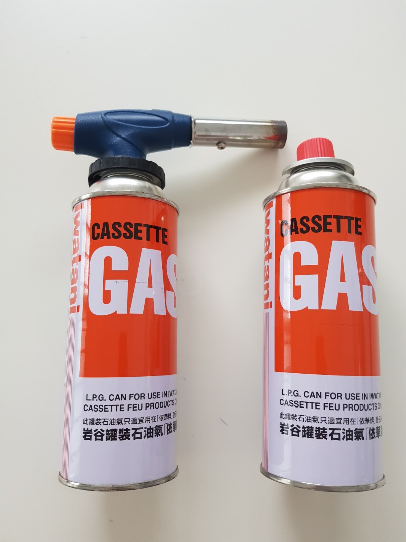 Gas torch with 1 brand new gas canister, Furniture & Home Living ...