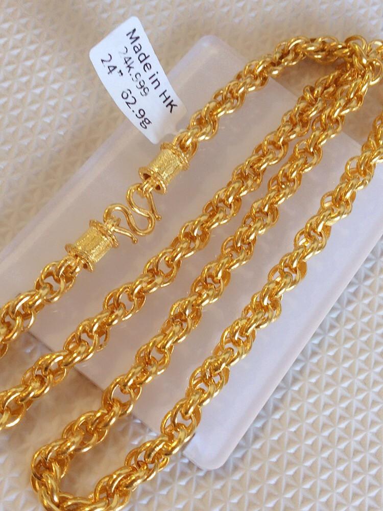 Hongkong 24K Gold chain, Women's Fashion, Jewelry & Organizers, Body ...