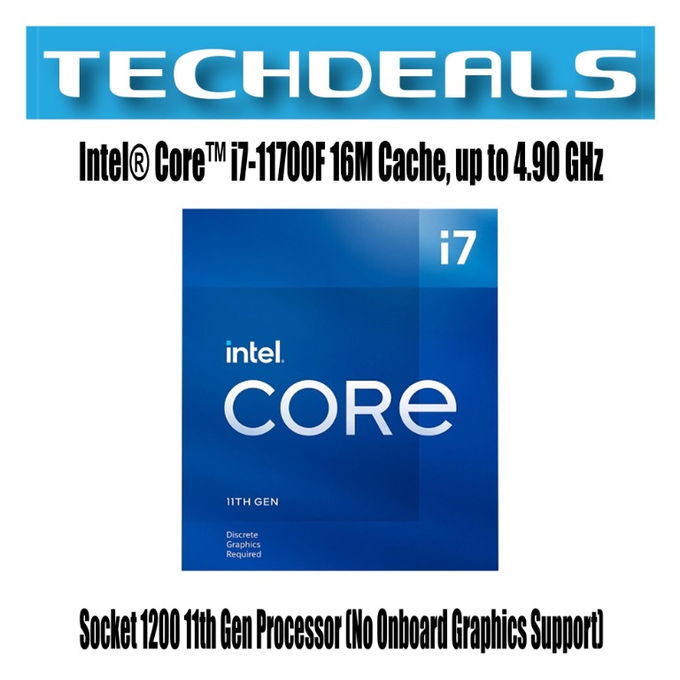 Intel® Core™ i7-11700F 16M Cache, up to 4.90 GHz Socket 1200 11th Gen ...
