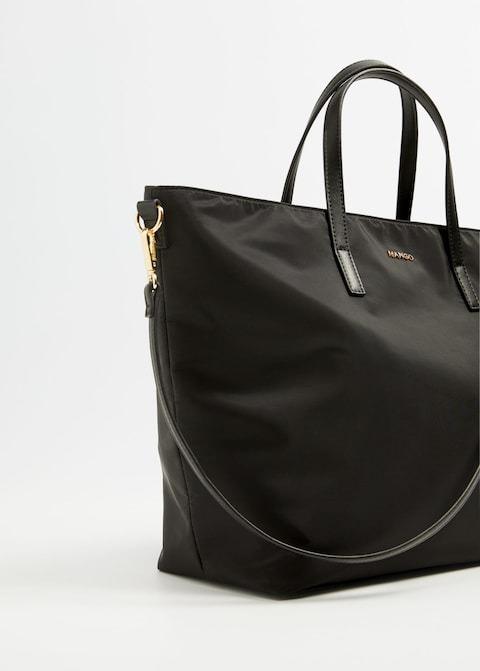 Mango Nylon Shopper Tote Bag, Women's Fashion, Bags & Wallets, Tote ...