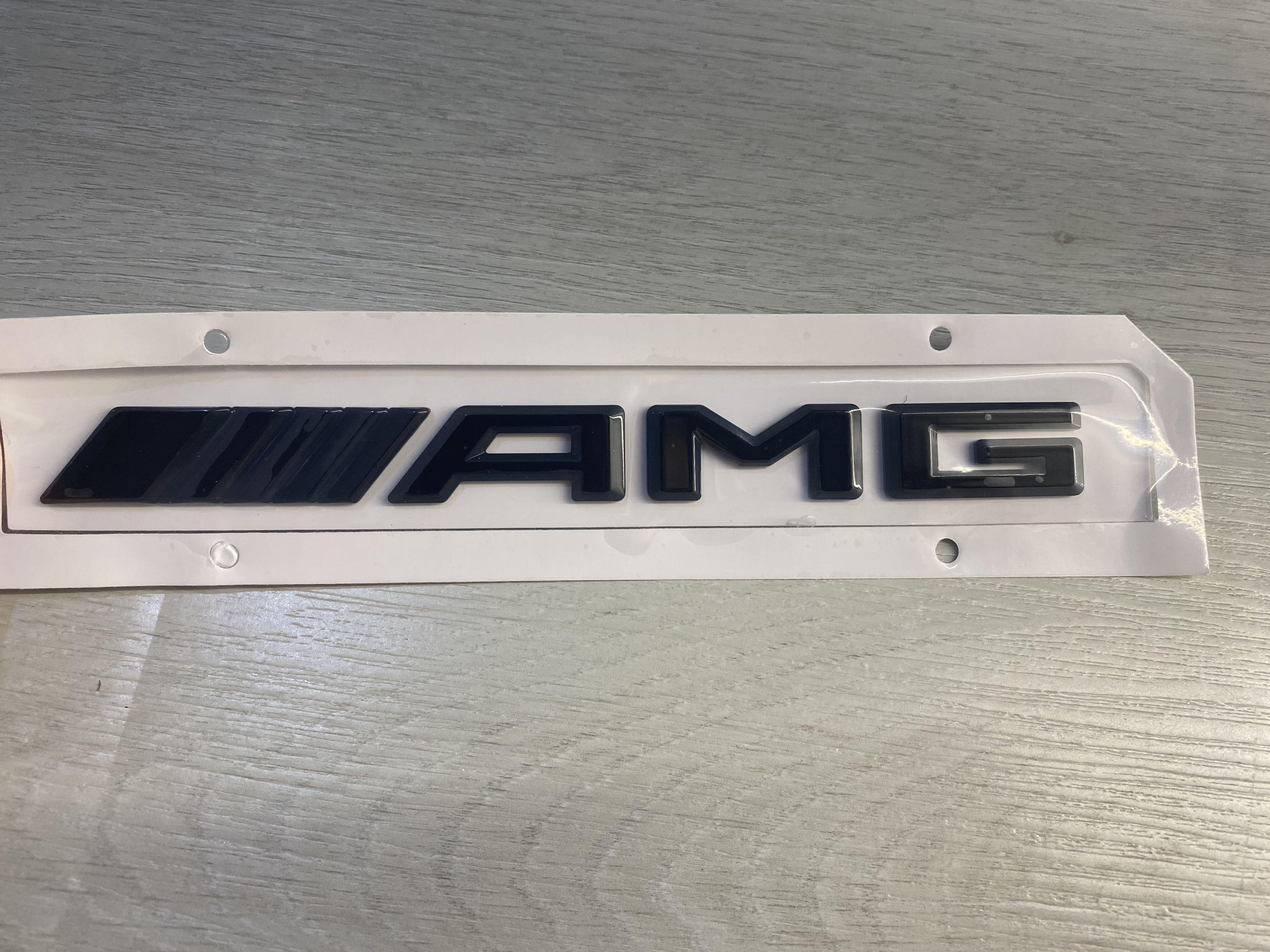 Mercedes Benz side fender rear emblem logo sticker Amg turbo v8 biturbo ...
