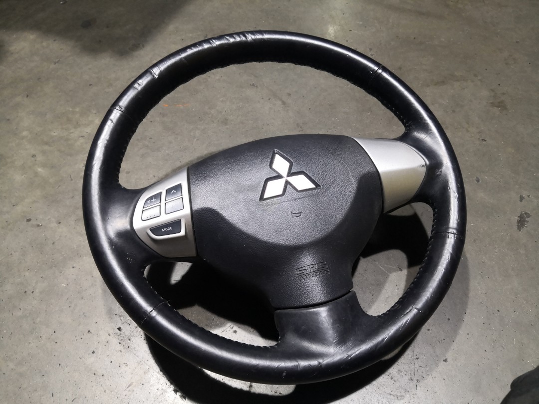 Mti lancer ex steering wheel, Car Accessories, Accessories on Carousell