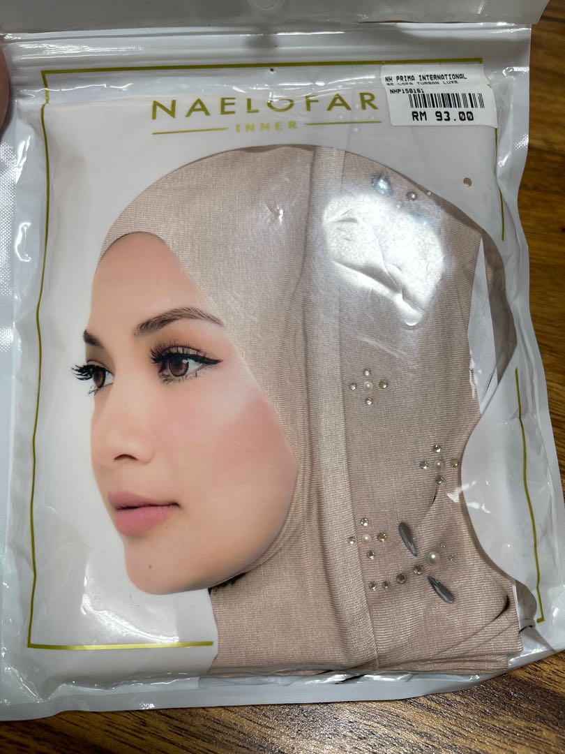 Naelofa Inner Be Lofa Turban Luxe (Nude), Women's Fashion, Muslimah ...