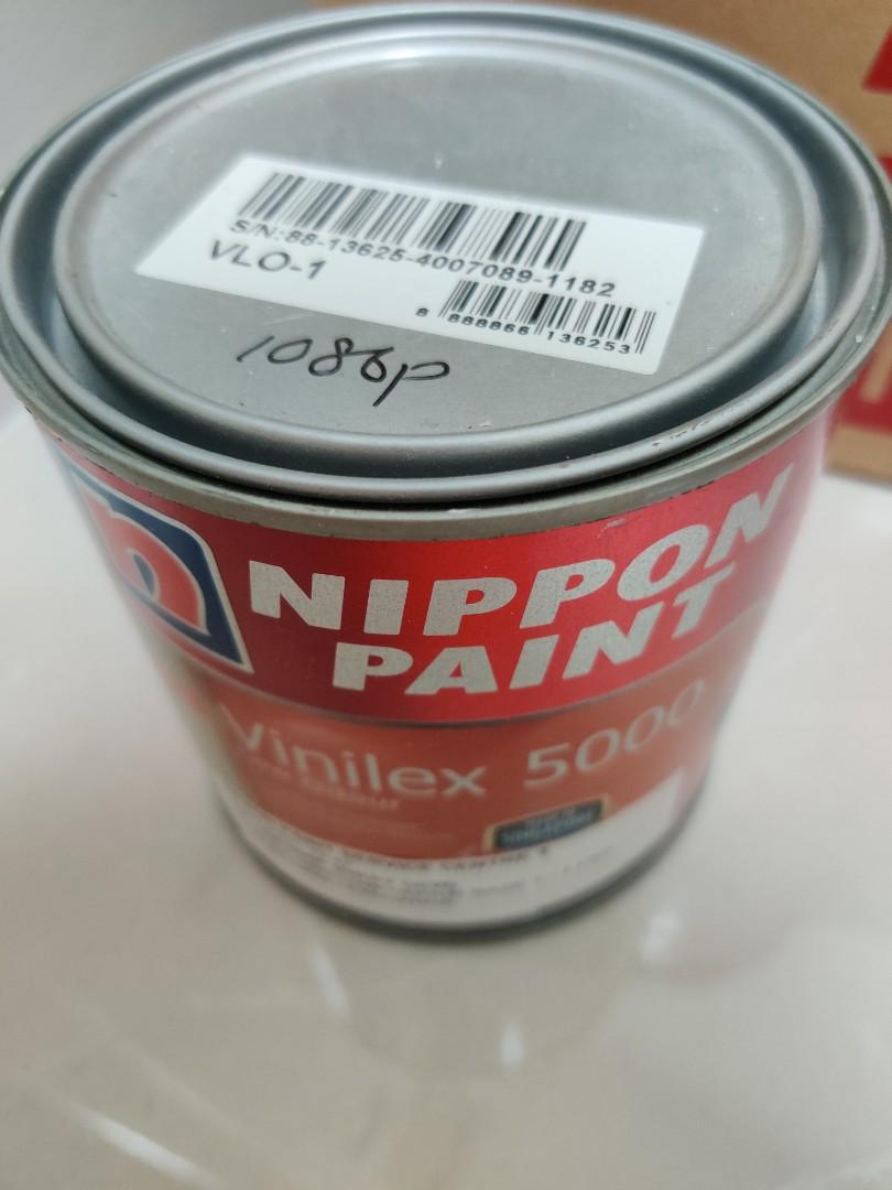 Nippon paint vinilex 5000 gray dew 1 litre, Everything Else on Carousell