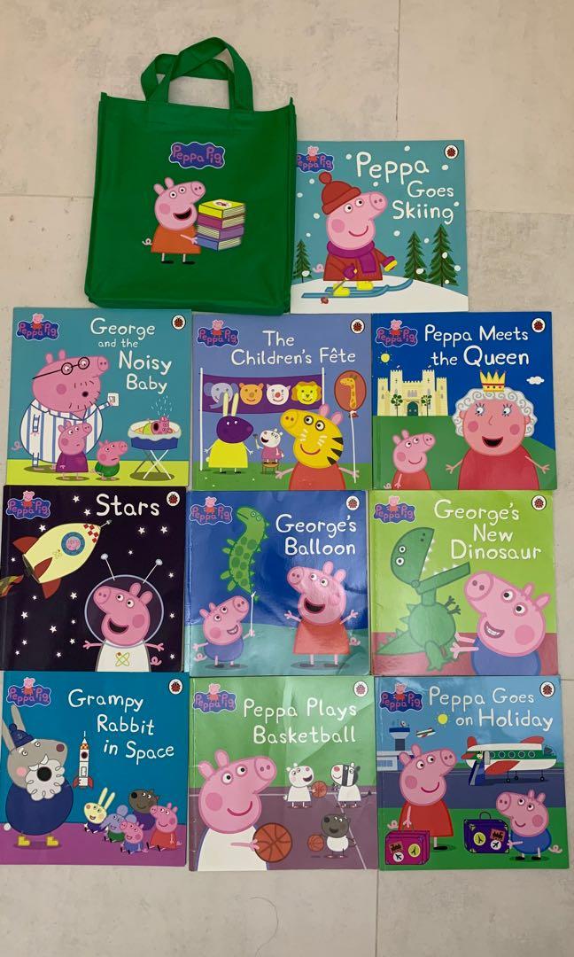 Peppa Pig 10 books, 興趣及遊戲, 書本 & 文具, 小朋友書 - Carousell