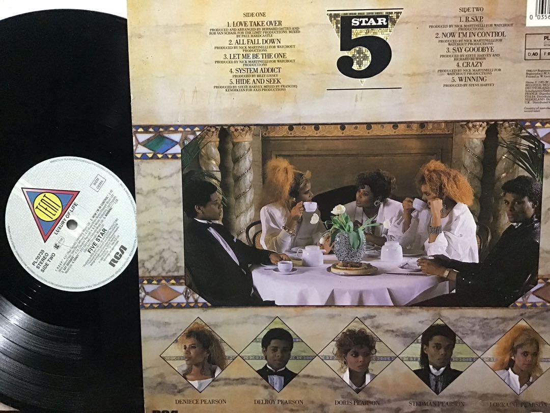 LP 5 Star -Luxury of Life OOP VINYL RECORD Anubis Piring Hitam 80s Pop ...
