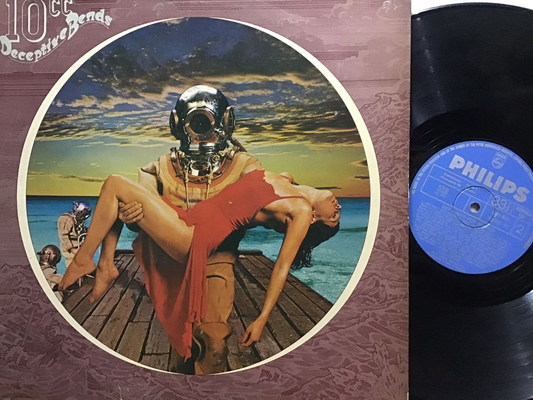 LP 10cc Deceptive Bends OOP VINYL RECORD Anubis Piring Hitam Classic Rock, Hobbies & Toys, Music ...