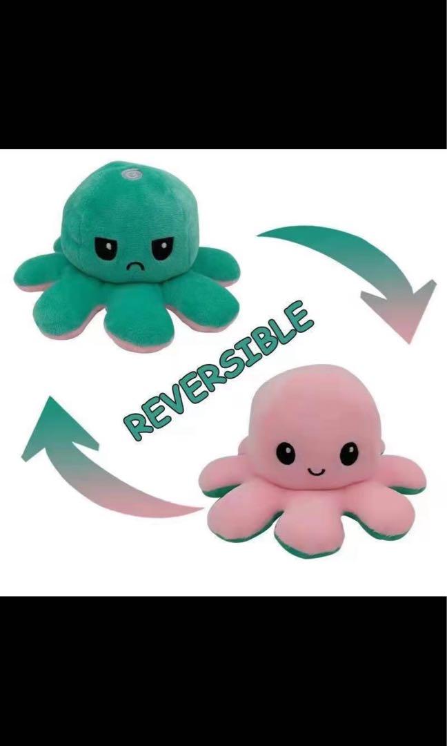PO 2 for $12 TeeTurtle Reversible Octopus Mini Plush Squishy Soft Toy ...