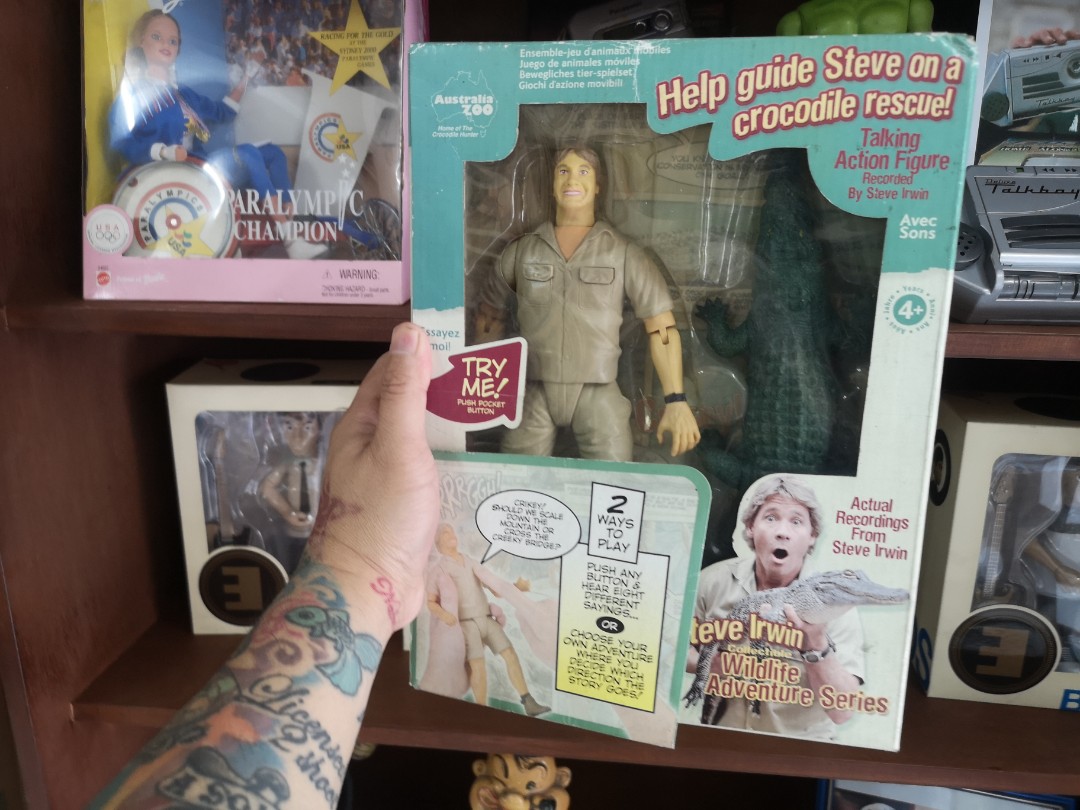 Rare Steve Irwin action figure BIG!, Hobbies & Toys, Memorabilia ...