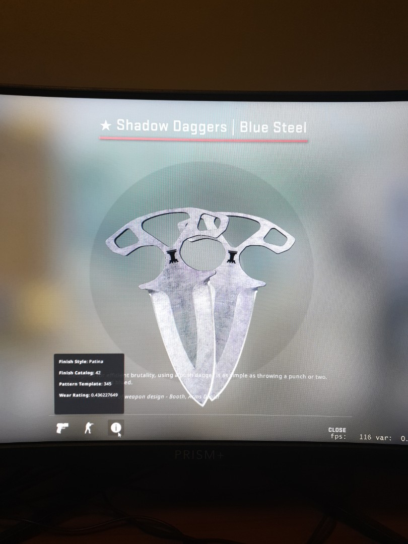 Shadow Daggers Blue Steel, Video Gaming, Gaming Accessories, Game Gift ...